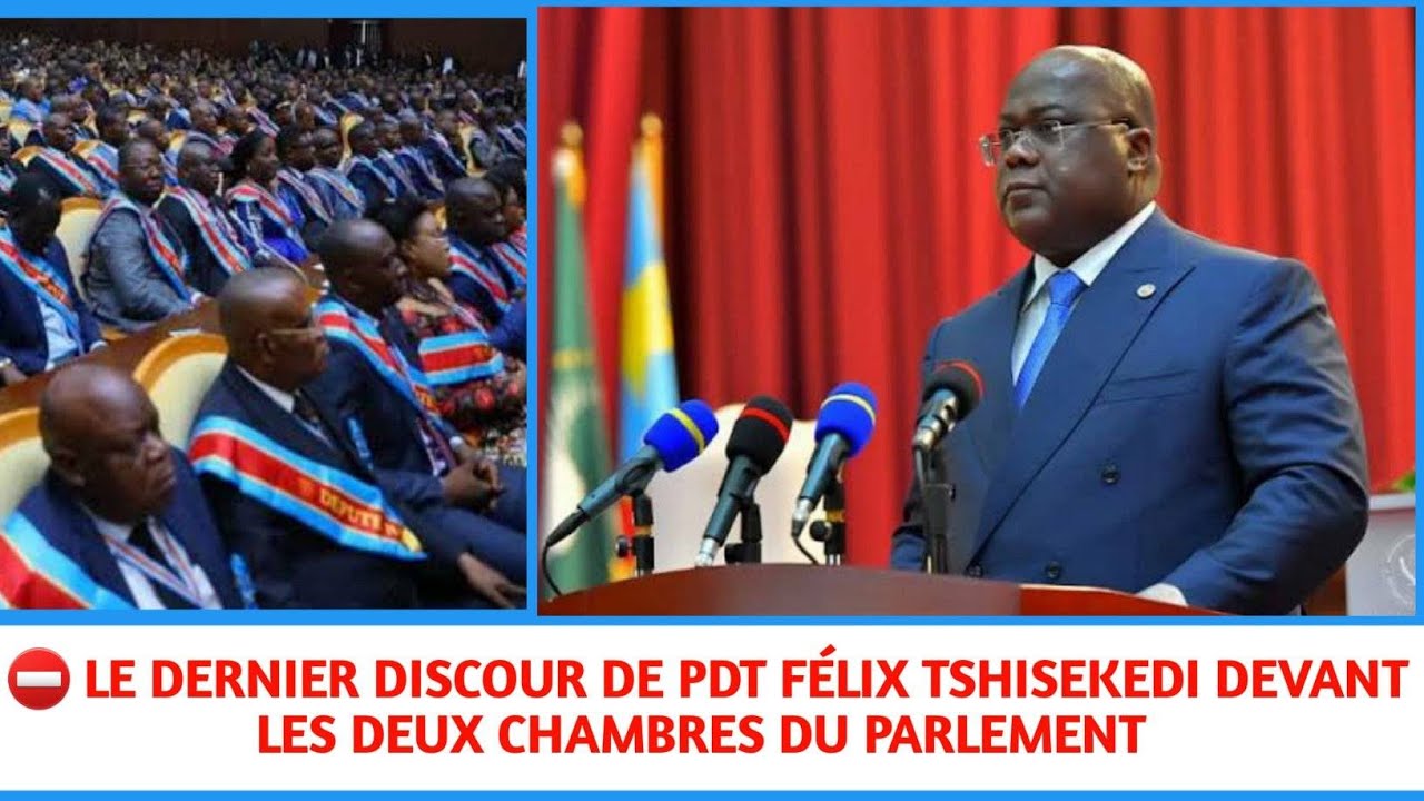 ⛔ LE DERNIER DISCOUR DE PDT FÉLIX TSHISEKEDI SUR L'ETAT DEVANT LES DEUX ...