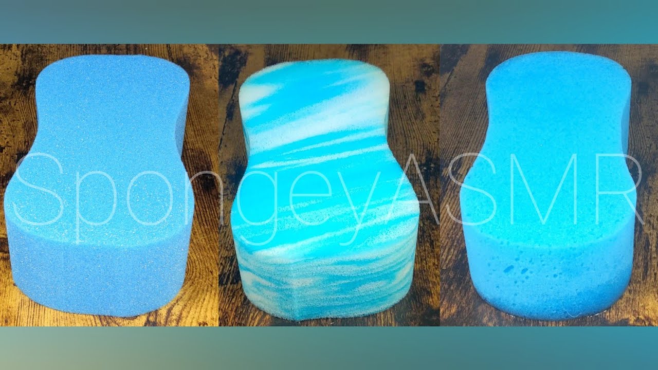 Dry, Damp, and Wet Crispy Car Sponges: Slicing, Separating, Fluttering ...