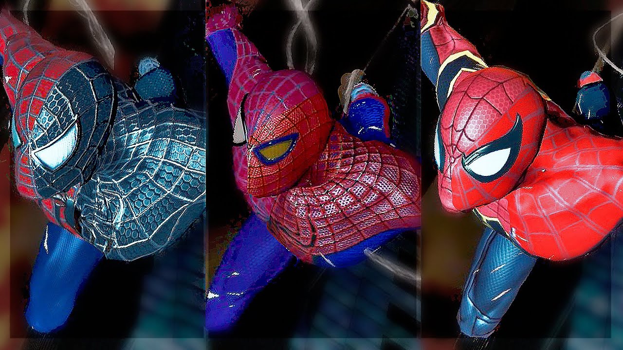 Spider-Man Defeats Electro / ALL MOVIE SUITS (TASM2 Cutscenes) - YouTube
