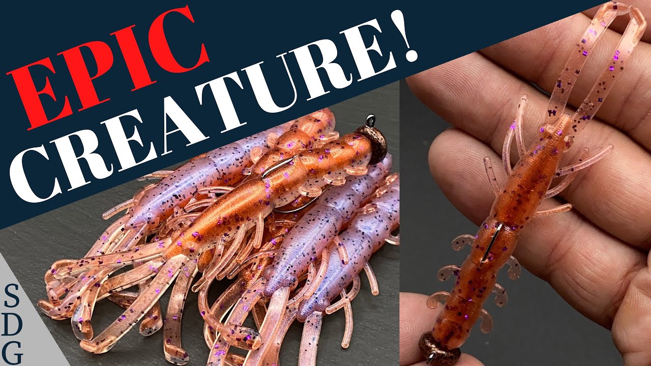 Making Some Copper Monkey Ned Rig Creature Baits (**Test Tank Footage ...