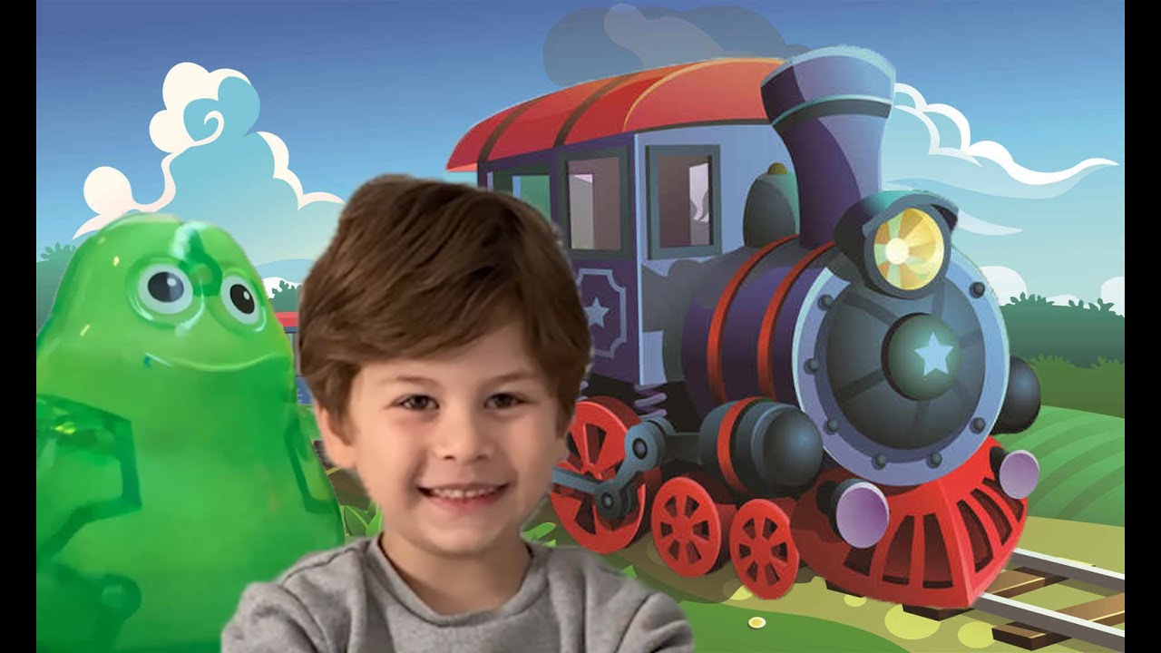 TRAIN AROUND THE HAPPY TOWN! Did Thomas come? Blodger Blopp is here ...