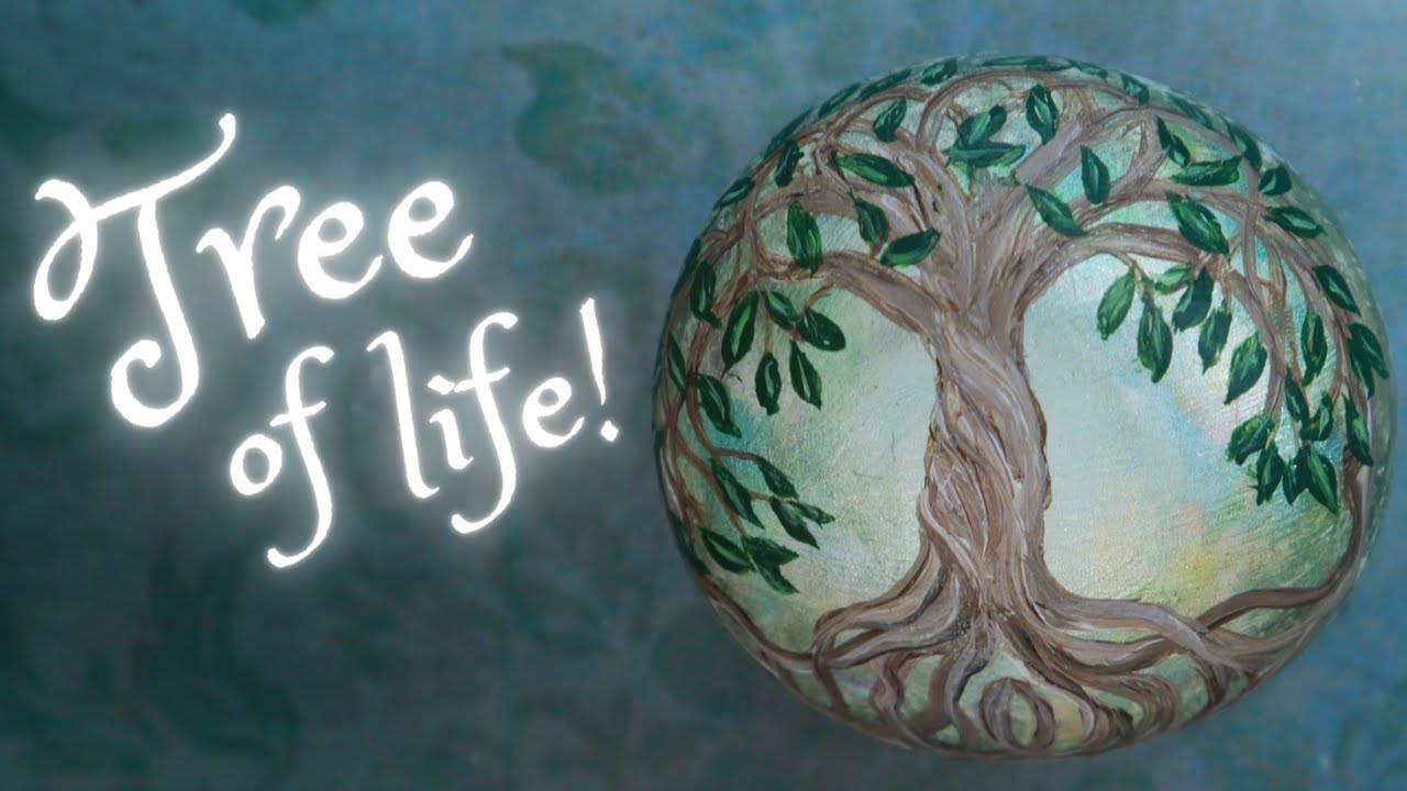 Custom ordered Tree of Life rock painting. #treeoflife - YouTube