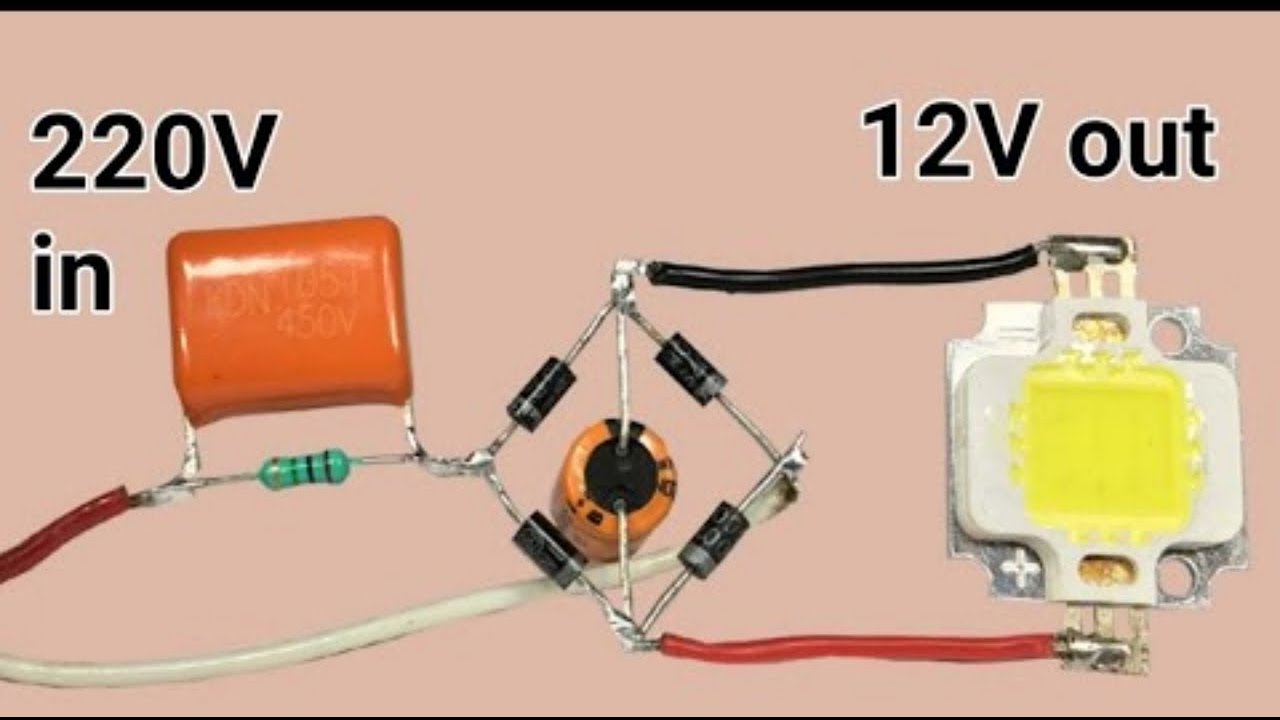How to make 220V Ac to 12V DC.how to make rectifier. - YouTube