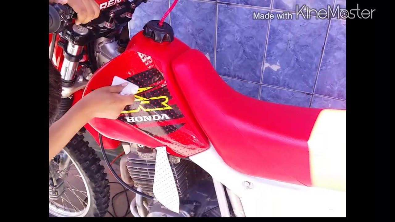 Honda XR600R Tank Decals Instalation tips. by Boliviaxport - YouTube