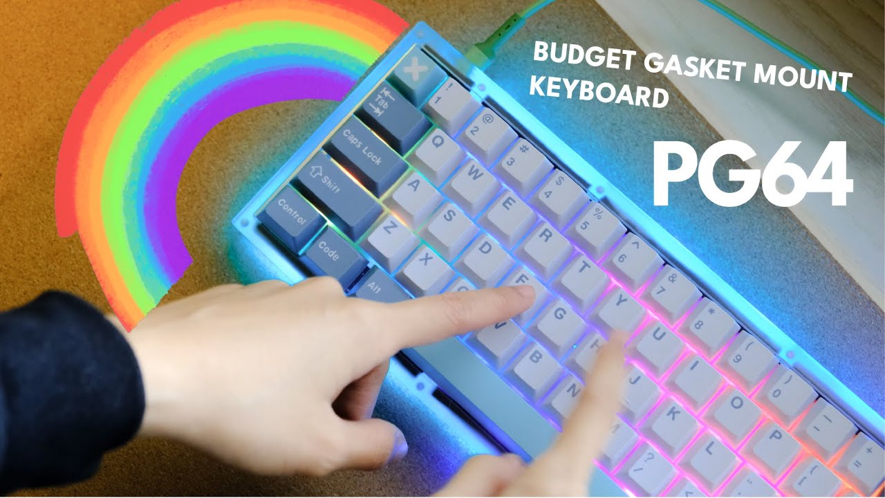 Building A Gasket Mount Keyboard - PG64 by PCB Malaysia - YouTube
