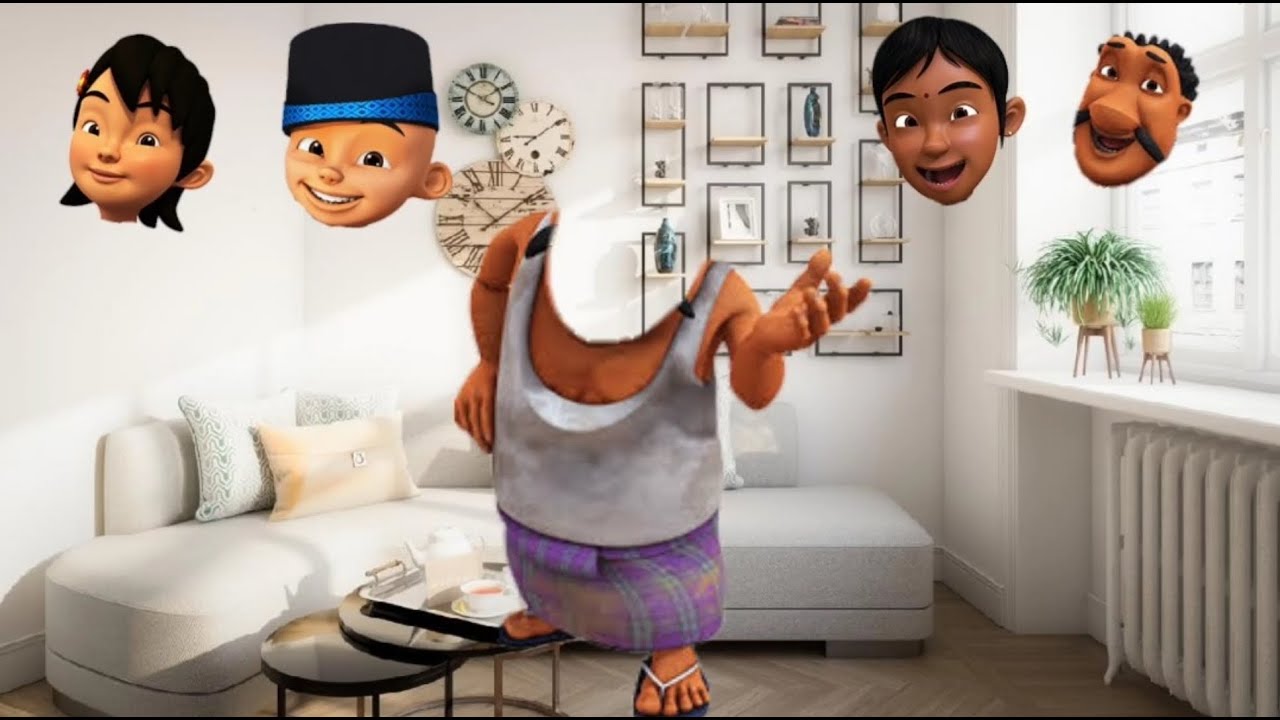 KELUARGA UPIN IPIN MENCARI KEPALA UNCLE MUTU | TEBAK GAMBAR UPIN IPIN ...