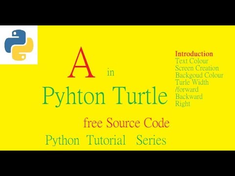 Pattern "A" in Python Turtle|| Python Graphics || Python Tutorial ...# python # turtle # - YouTube