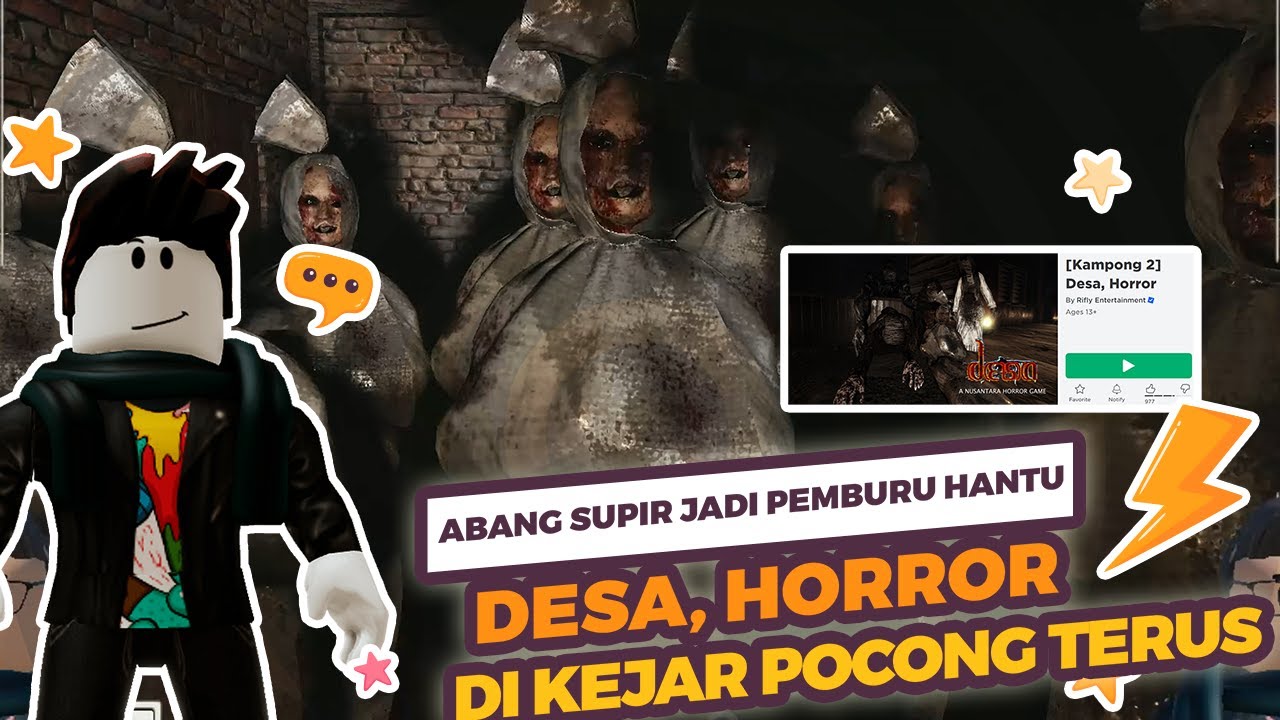 WOW ABANG SUPIR ke Desa Horror Jadi Pemburu Hantu👻🫣| Roblox Desa ...