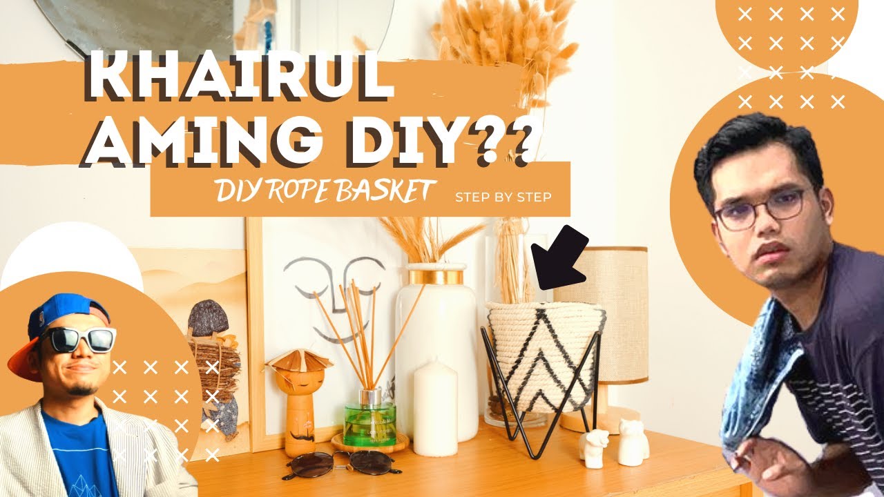 DIY🔸RM15 JE! STEP DIY BAKUL DARI TALI! - persis african tribe rope ...