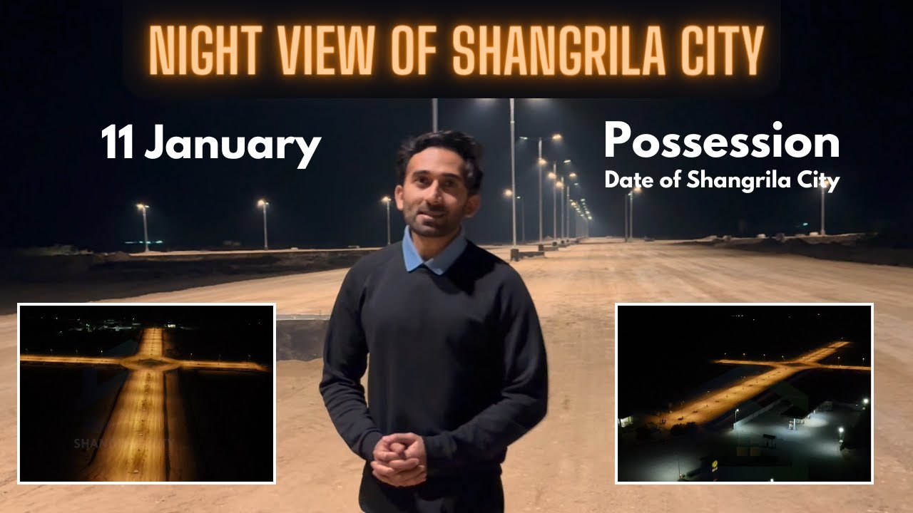 Night View of Shangrila City best Housing Project Scheme 45 Karachi - YouTube