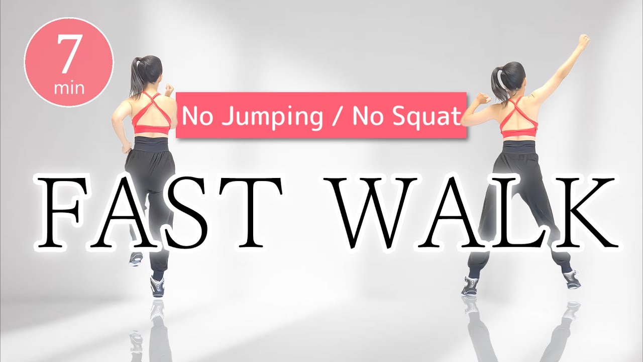 FAST WALKING WORKOUT | | Walking Exercises for Weight Loss | No Jumping ...