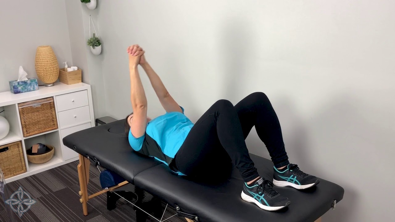 Supine Upper Torso Twist - Covid Physical Therapy - Exercise - YouTube
