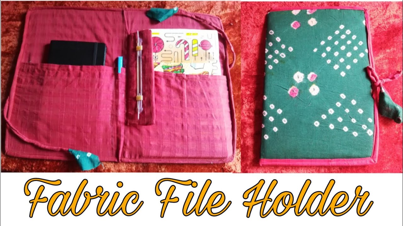 DIY Fabric File Holder | Sandhya's Soul Art #fabric #holder #file - YouTube