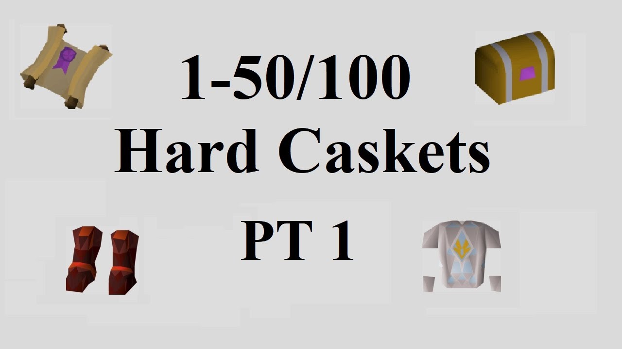 OSRS | Loot from 1-50/100 Hard Clue Caskets | Part 1/2 | Quick - YouTube