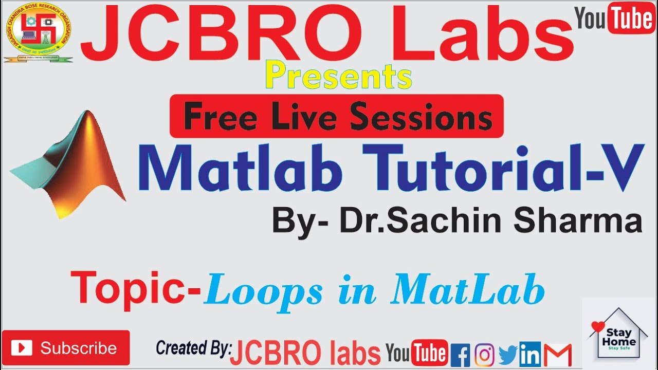 Live: MATLAB Tutorial (5) (Loops in MATLAB) - YouTube