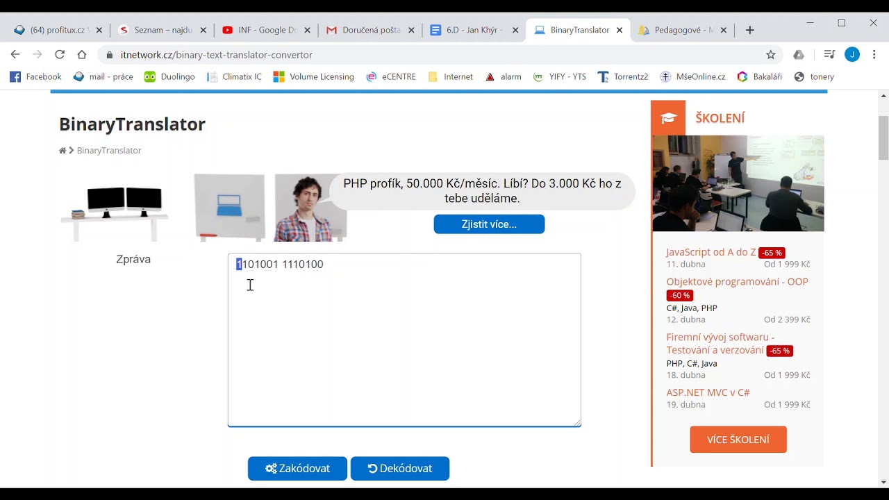 INF - Bit a Bajt (Google dokumenty) - YouTube