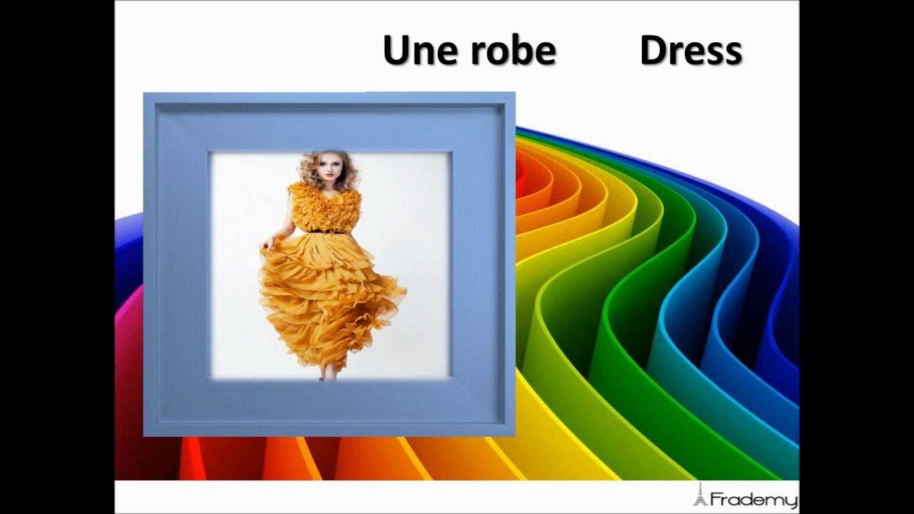 French Vocab: Clothes names in French - YouTube