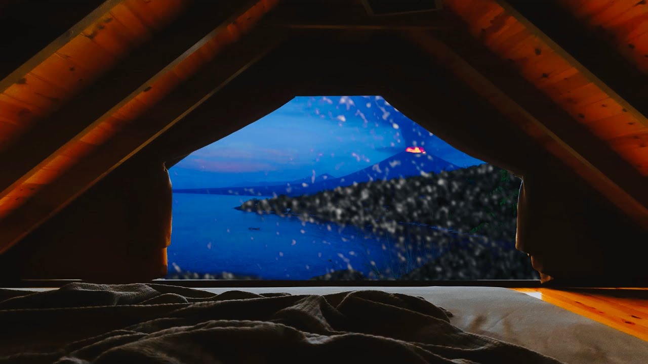 Volcano Erupting in Distance w/ Ash Falling | Volcanic Ambience From a ...