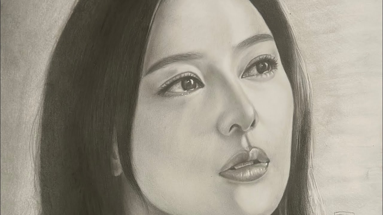 Kim Ji Won //drawing - YouTube