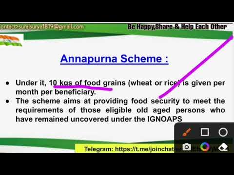 Annapurna Scheme | NSAP -1995 || #vlw #jkpsi #jkssb_exams #jkssb #centrallysponsoredschemes ...