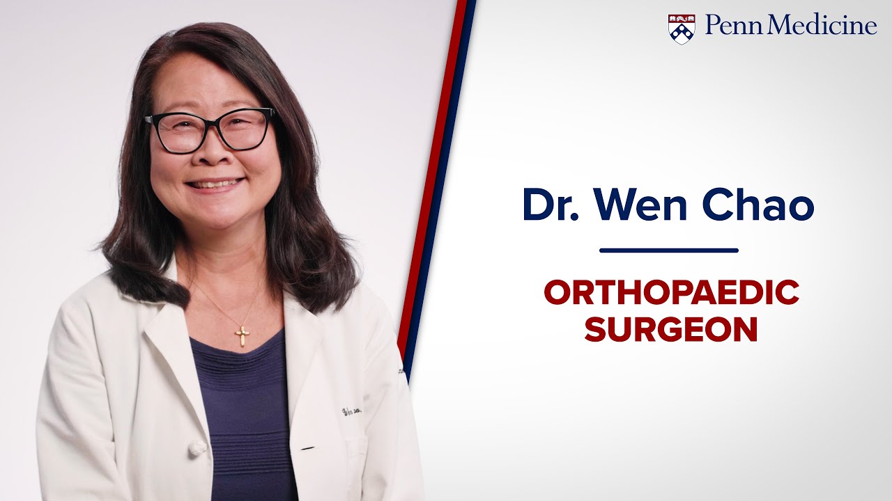 Meet Dr. Wen Chao – Orthopaedic Surgeon - YouTube