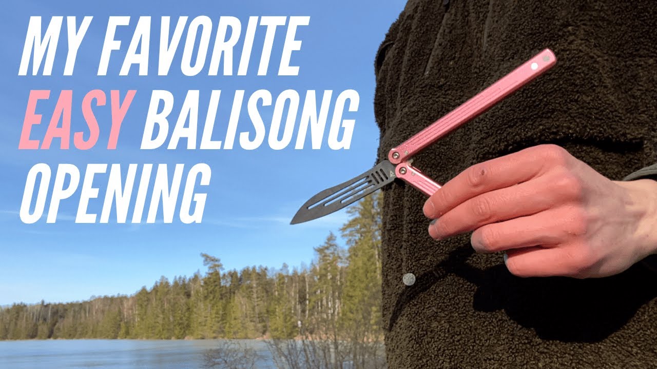 My Favorite Easy Balisong Opening (Shortened Fan Opening) Butterfly Knife Trick - YouTube