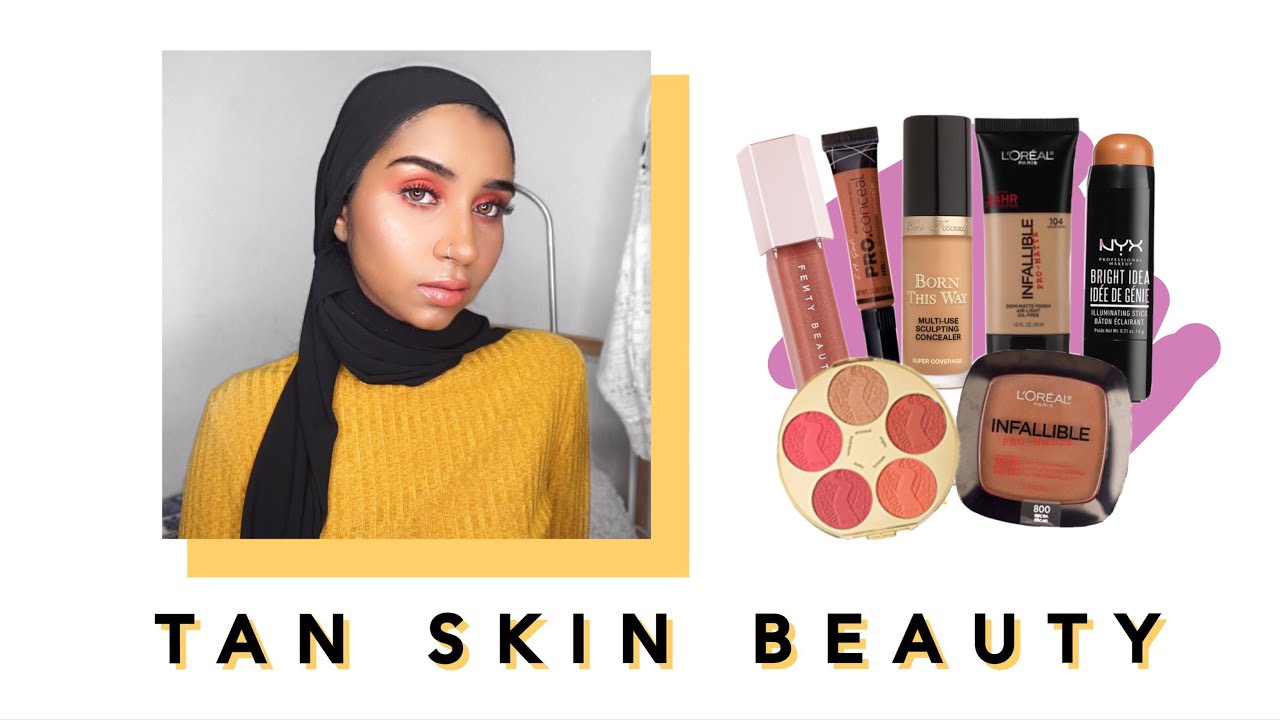 TAN SKIN MAKEUP RECOMMENDATION DRUGSTORE & HIGH END| TUTORIAL - YouTube