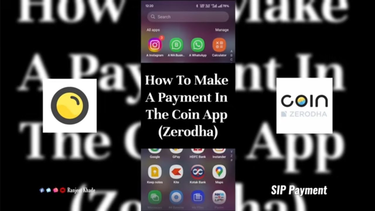 SIP Payment in Coin App by Zerodha #coinapp #mutualfunds #zherodha ...