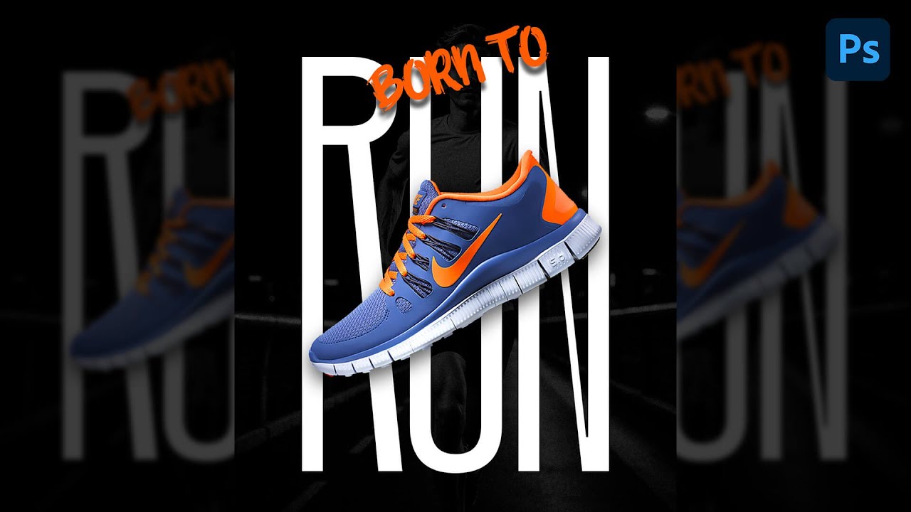 Create Stretch Text Effect in Photoshop - Ads Design - YouTube