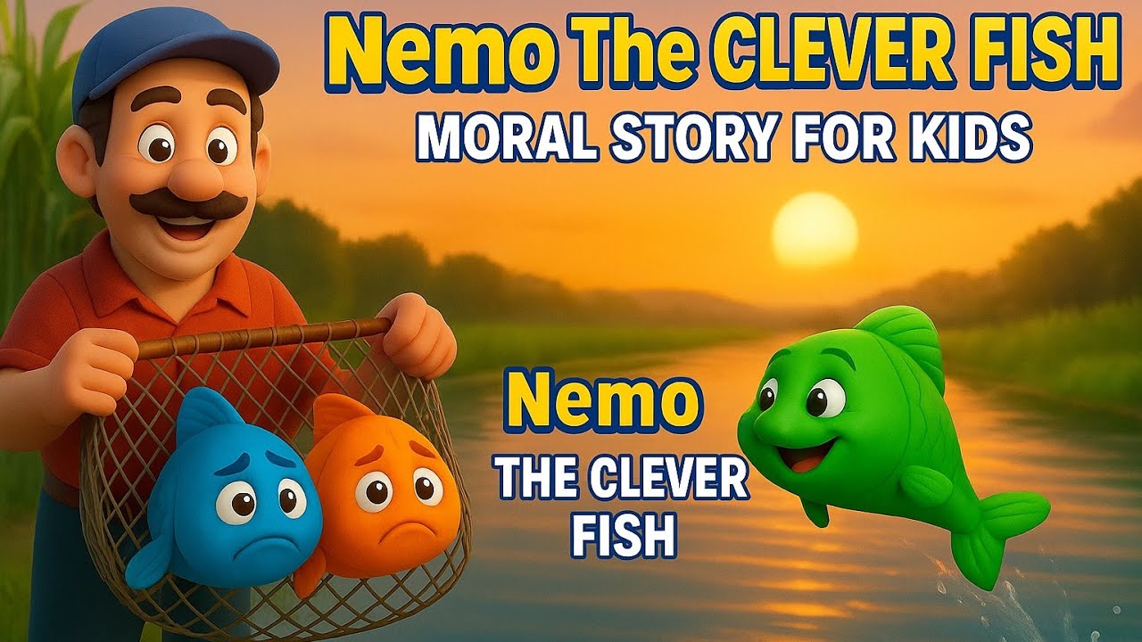 Nemo The Clever Fish | Moral Story for Kids in Telugu | 3D Animation ...