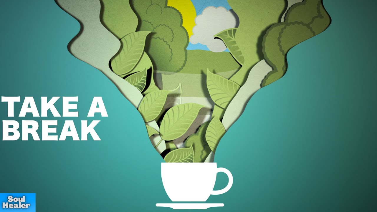 Take a Break, Animated Tea Cup, Perfect Fan Noise | Relax, Short Break ...