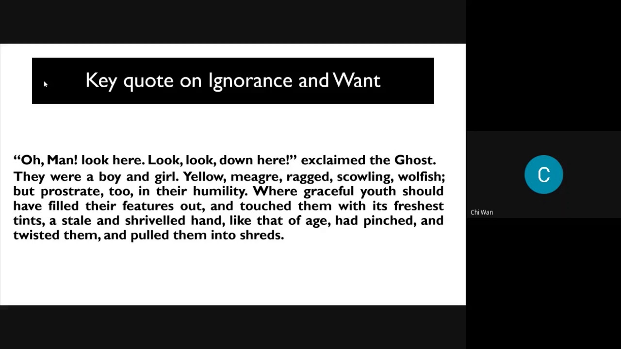 Who are Ignorance and Want? - YouTube