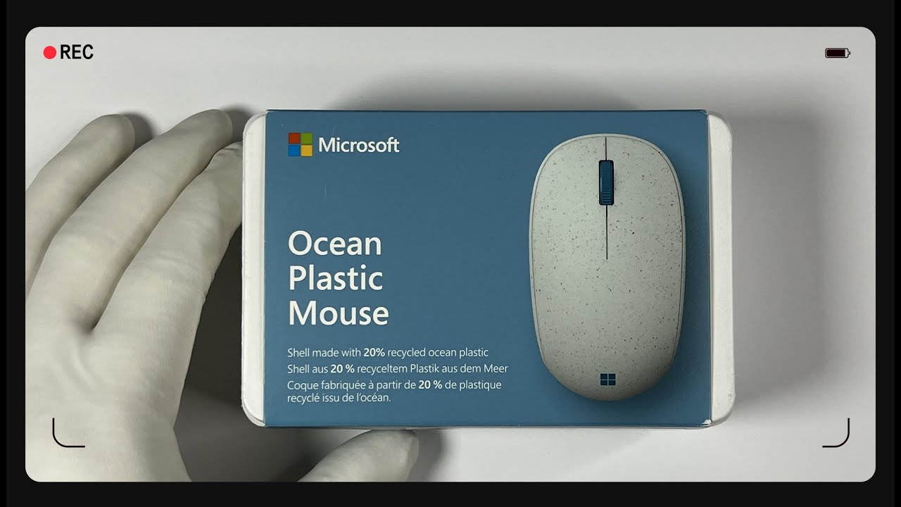 Unboxing | Microsoft Ocean Plastic Mouse Seashell | ASMR - YouTube