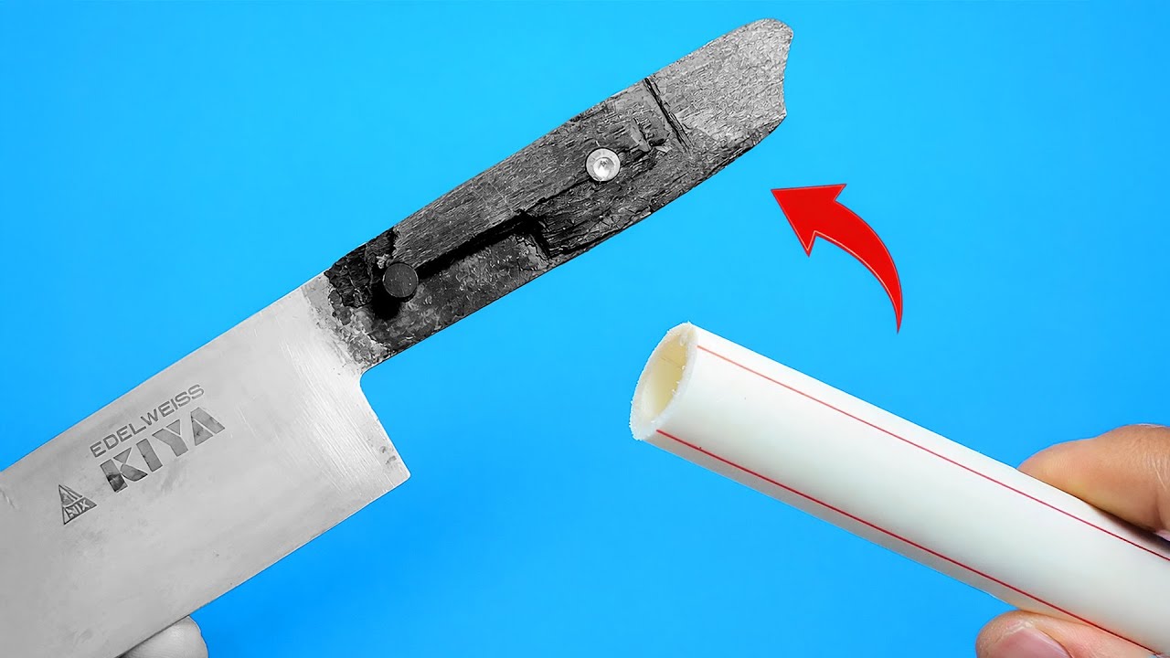 Stop Throwing Away Old PVC Pipes! I Will Show You How To Make A Knife ...
