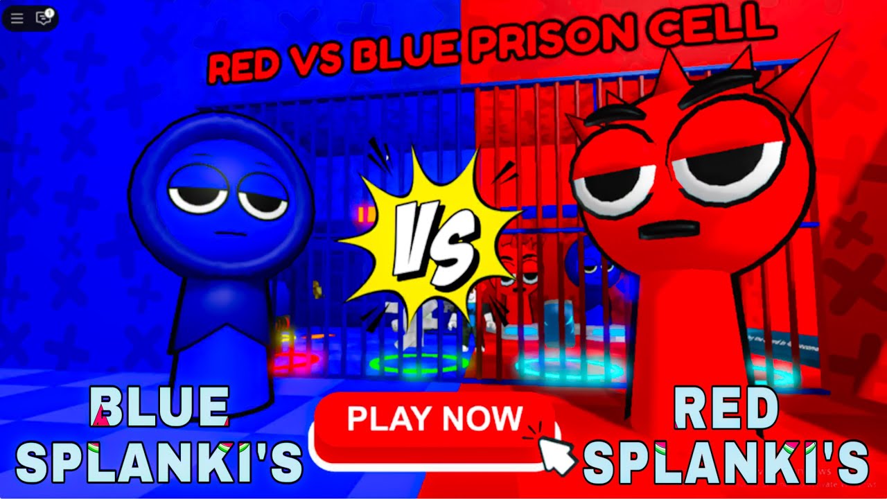 AMAZING 🤩 BLUE 🆚 RED SPLANKI'S PRISON RUN! OBBY Roblox Walkthrough FULL ...