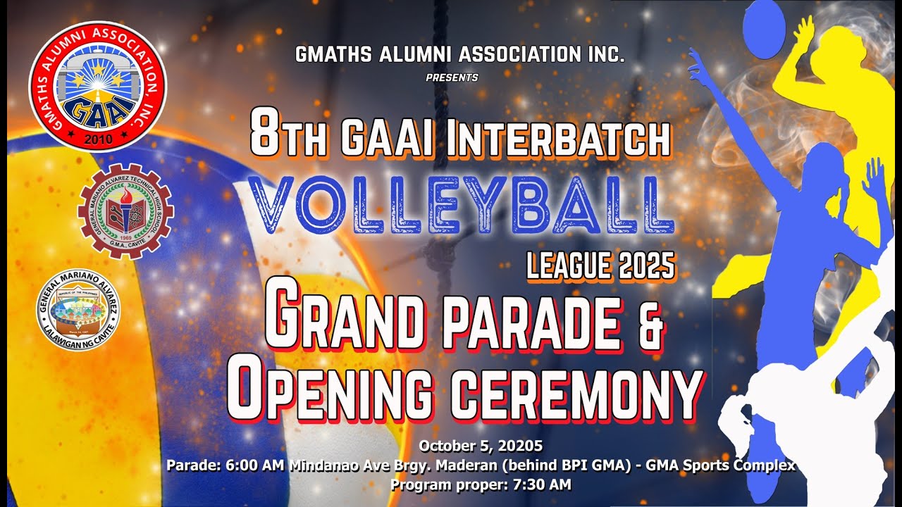 8th GAAI Interbatch Volleyball League 2025_introductory video - YouTube