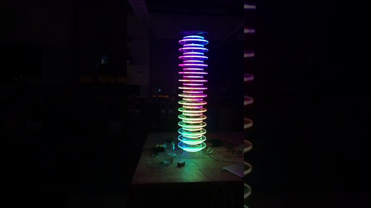 Full-scale LED Tower - YouTube