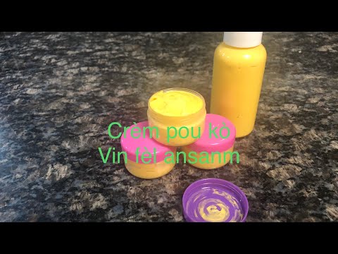 Vin aprann fe crèm éclaircissant naturellement