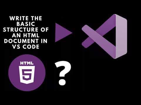 BASIC STRUCTURE OF HTML FILE IN VS CODE? IN |HINDI/URDU|? - YouTube