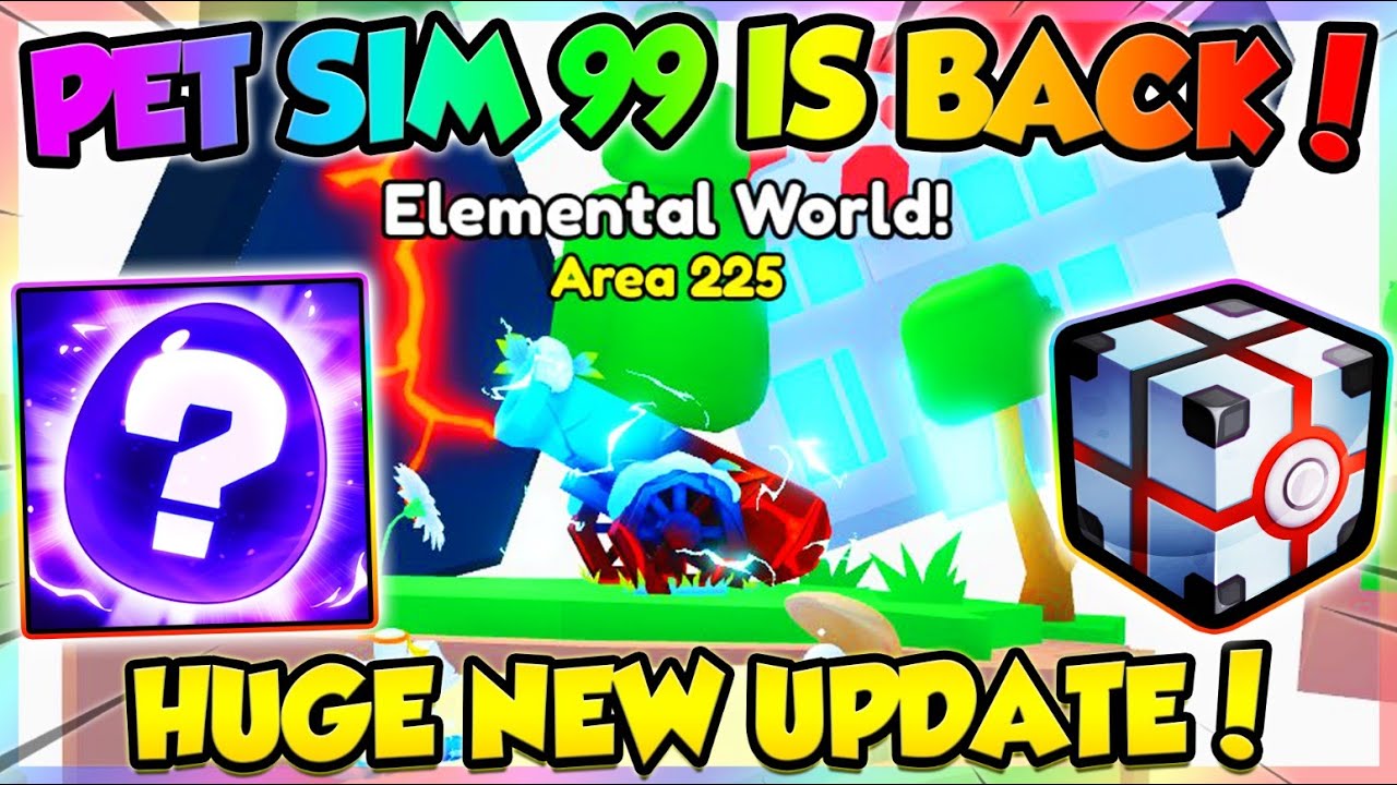 (🔴LIVE) PET SIM 99 IS BACK!! NEW UPDATE IS HERE!! (Pet Simulator 99 ...