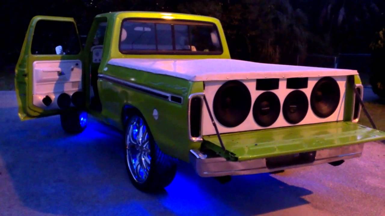 76 f100 sitting on 26" rims by BROWN POWER - YouTube
