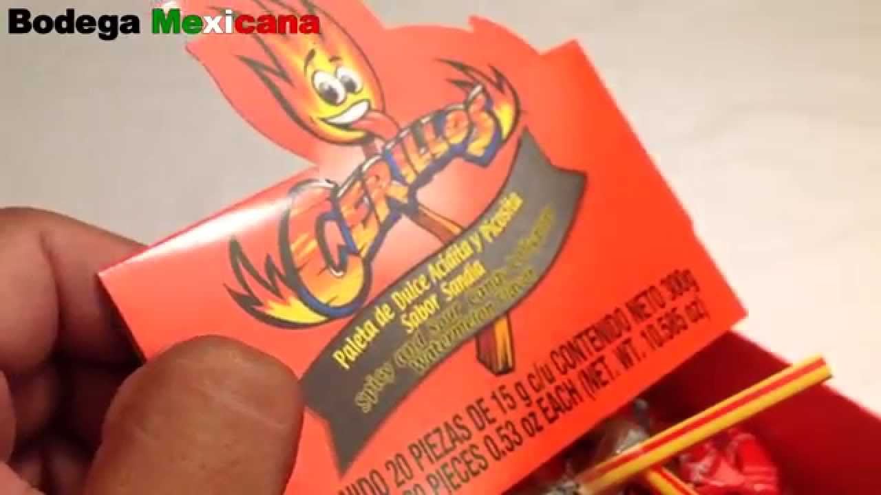 Paleta Cerillo Dulces Mexicanos review - YouTube