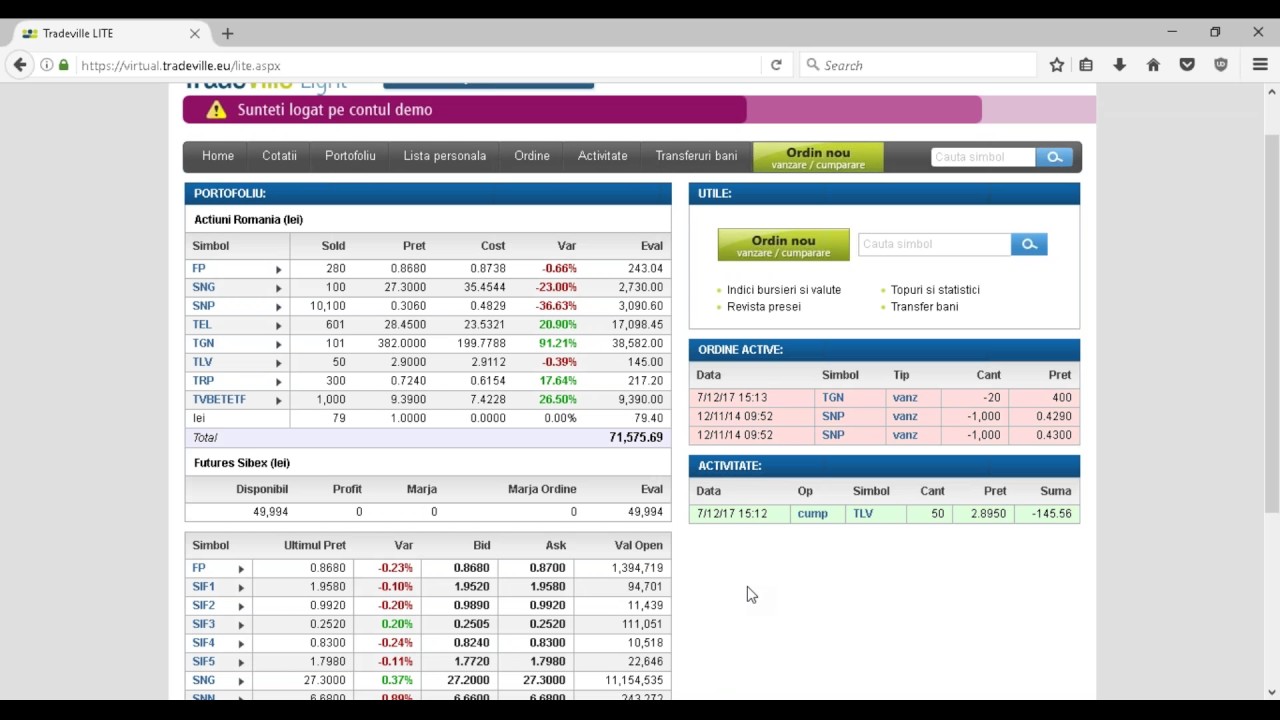 Primul tău webinar la Tradeville 13.07.2017 - YouTube