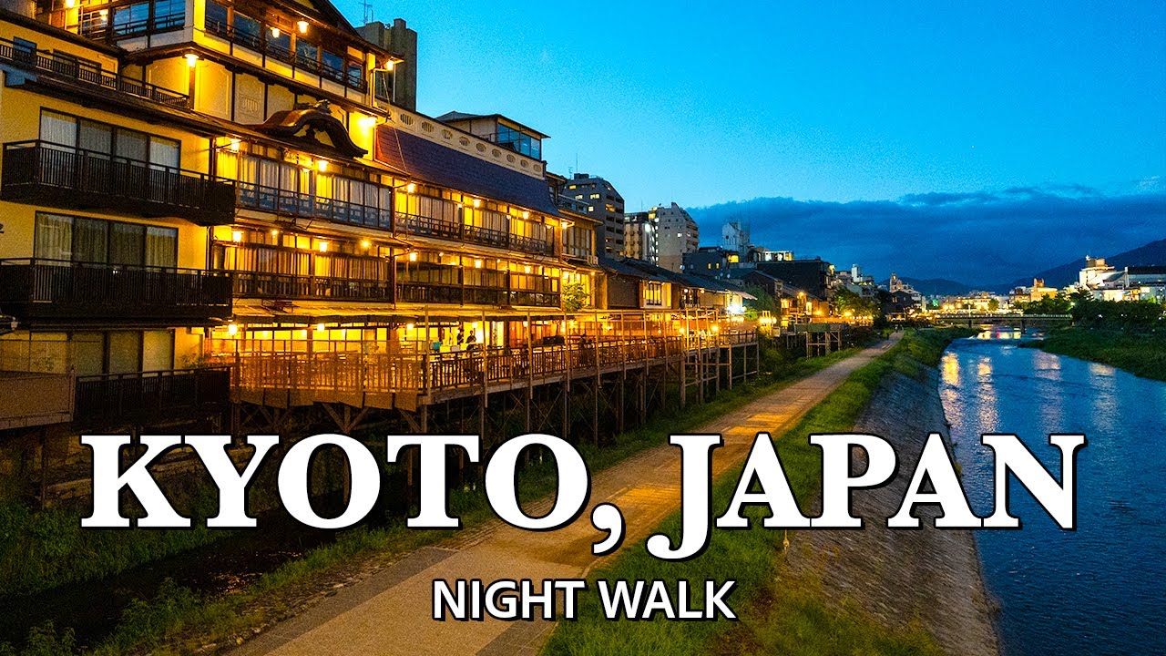 1Hour Summer Night Walk in Kyoto, Japan 🏮 | Peaceful Streets and Serene ...