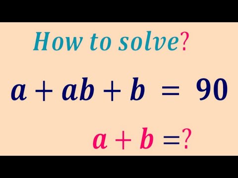 A nice mathematics problem |Olympiad question - YouTube