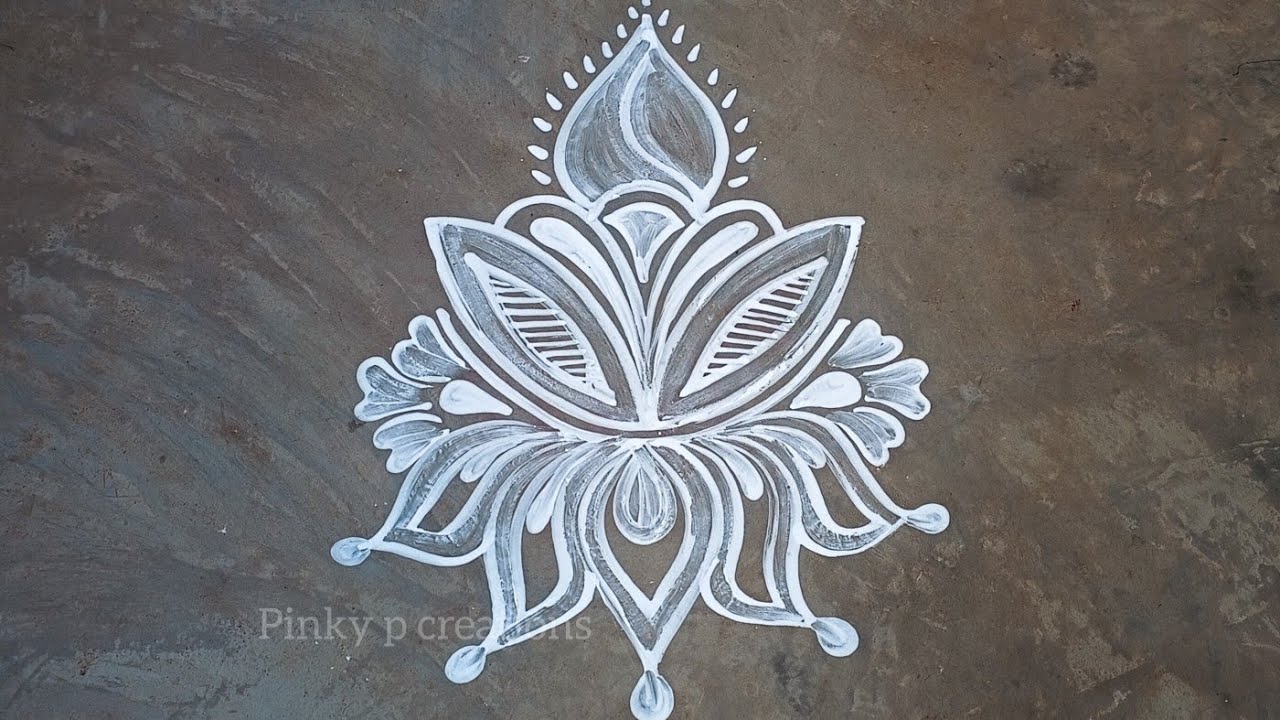 Simple jhoti design ll easy rangoli ll jhotichita #jhoti #jhotichita # ...