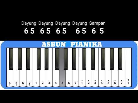 Not Angka Pianika Lagu Daerah Banten "DAYUNG SAMPAN" - YouTube
