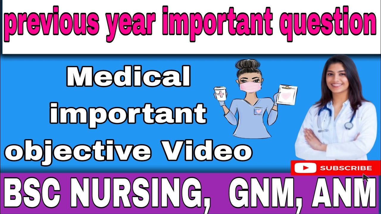 Nursing objective question and answer// ANM,GNM,BSC NURSING Question ...