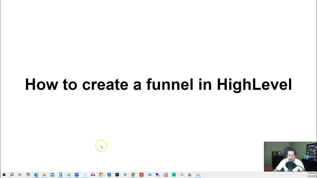 How to create a funnel in HighLevel - YouTube