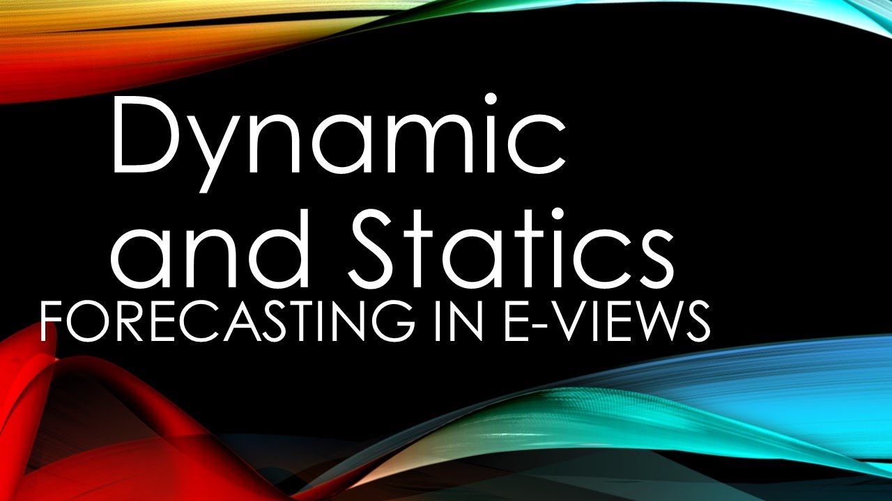 Dynamic And Static Forecasting In Eviews 8 Urdu Youtube 0766